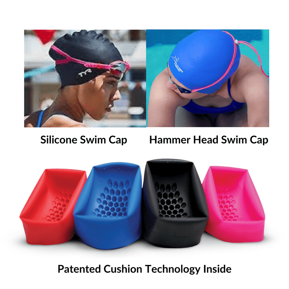 Hammer Head Swim Caps - the swim cap that has it all